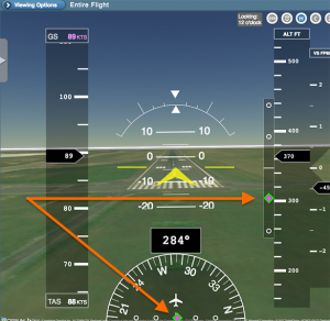 CDI display in cockpit view | All Things CloudAhoy